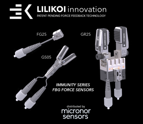 Femto Optical Finger Gripper, Grasper and Inline Force Sensors (FBG ...